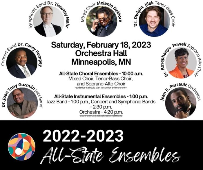 February 2023 All-State Ensembles : Minnesota Music Educators Association